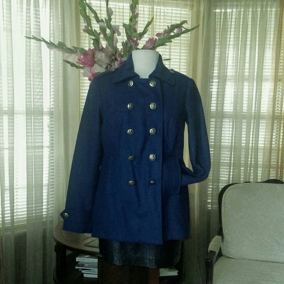CAbi | Jackets & Coats | Cabi Blue Double Breasted Style Jacket | Poshmark